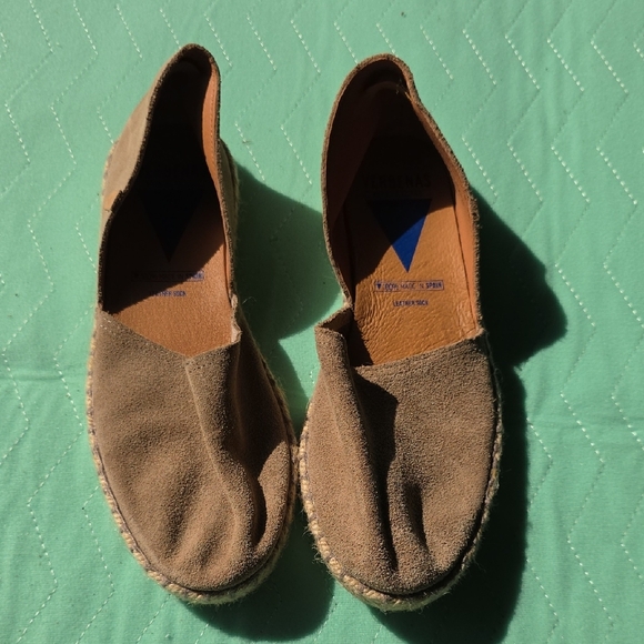 Verbenas | Shoes | Verbenas Espadrille Tan Leather Jute Eu 39 Us 885 ...